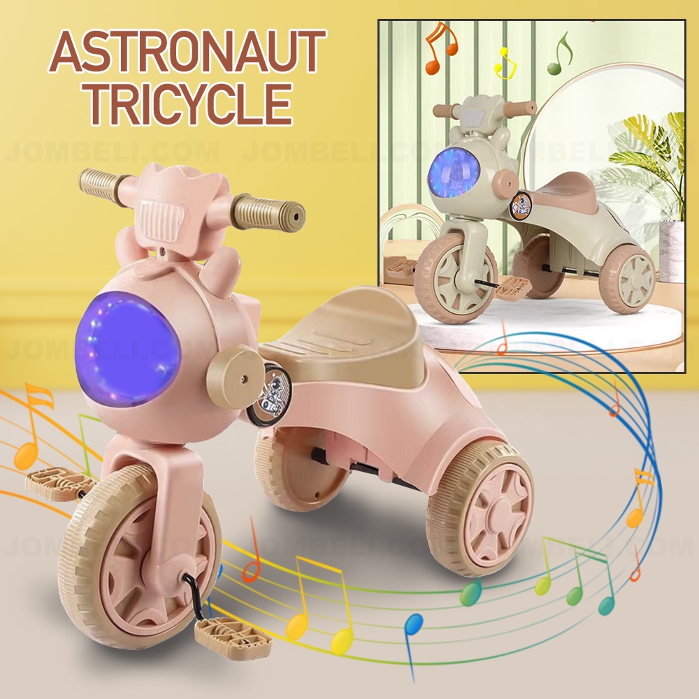 ASTRONAUT TRICYCLE Foldable Portable Cute Children Tricycle Balance ...