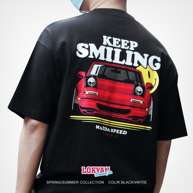 Attitude lights cute MX5 T-shirt JDM modified car T-shirt Mazda ...