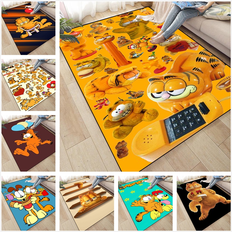 Customizable Garfield Cat Cartoon Animation Movie Carpet for Children's ...