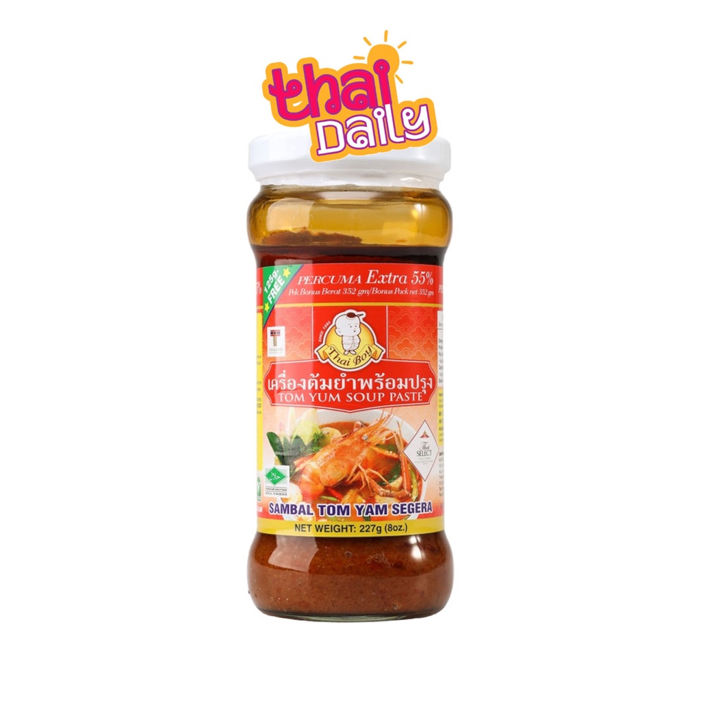 Thai Daily Thai Boy Instant Tom Yam Soup Paste 227g (Halal) Sos Tom Yum ...