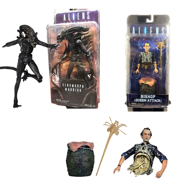 NECA Xenomorph Warrlor Bishop Queen Attack Alien: Covenant Action ...