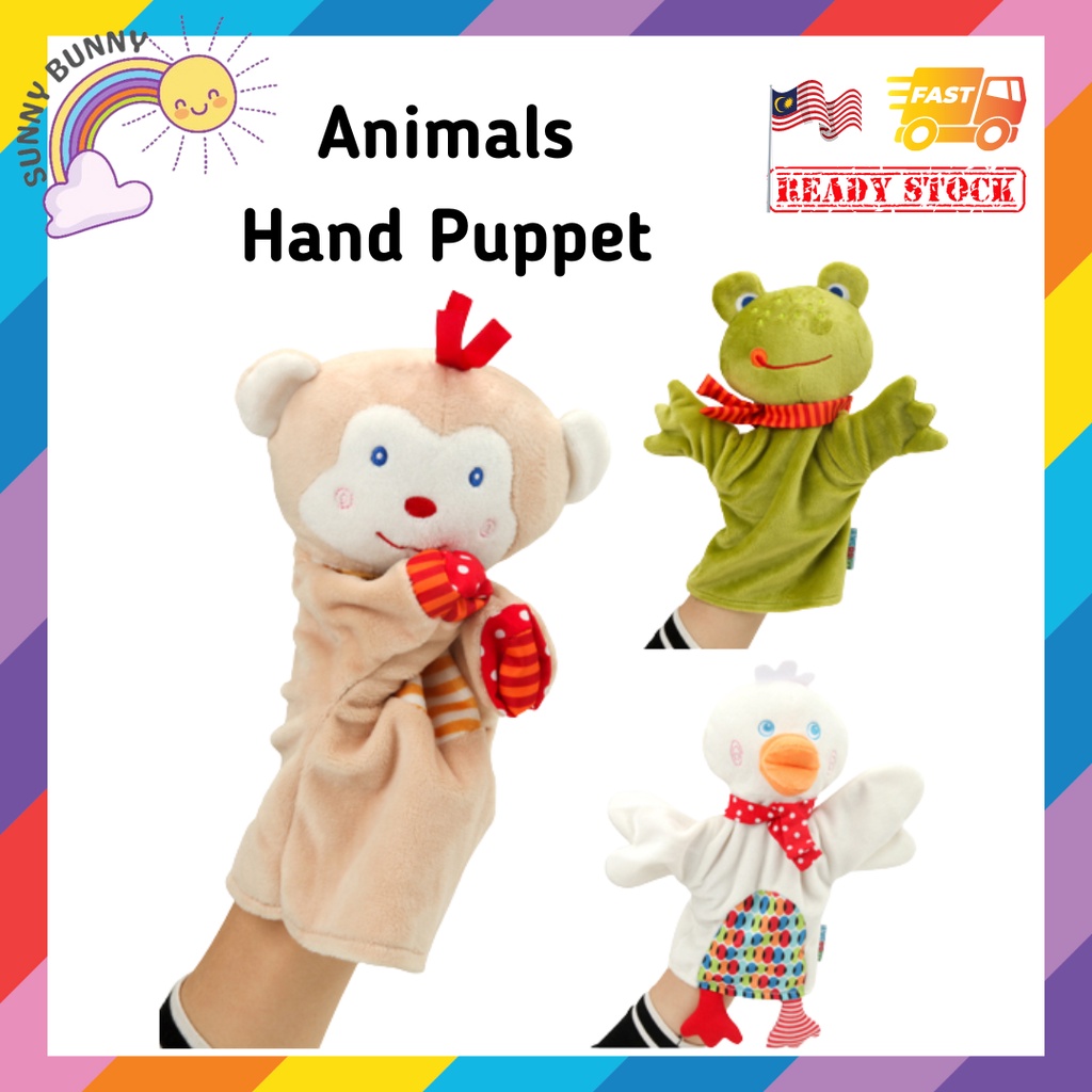 SUNNYBUNNY Baby Hand Puppet Animals Puppet Kids Hand Puppet | Shopee ...