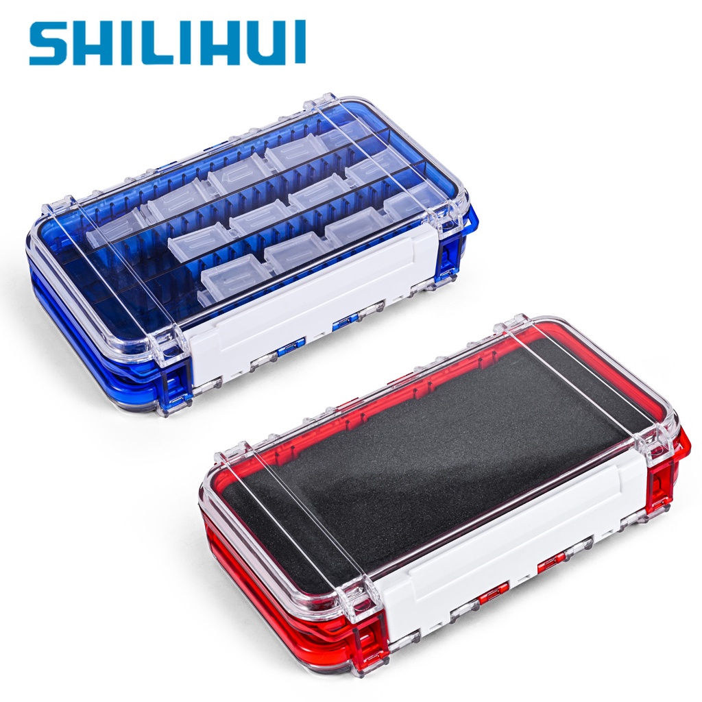 Fishing Waterproof Fishing Tackle Box Double Sided Opening and Closing ...