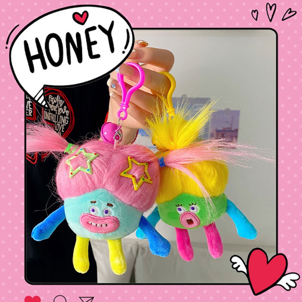11cm Dopamine Quirky Exploding Head Mini Dolls Plush Keychain Toys ...
