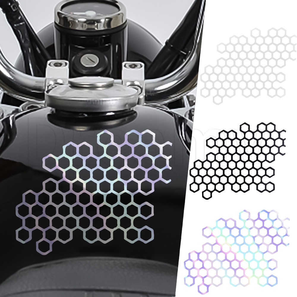 Car Waterproof Hexagon Hollowed Out Decal / DIY Self Adhesive Car Body ...