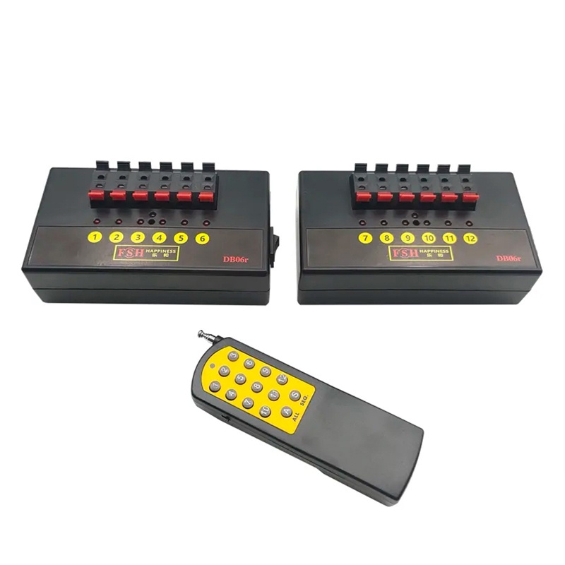 12 Cues Cold Pyro Wireless Remote Control Firing System Fireworks ...