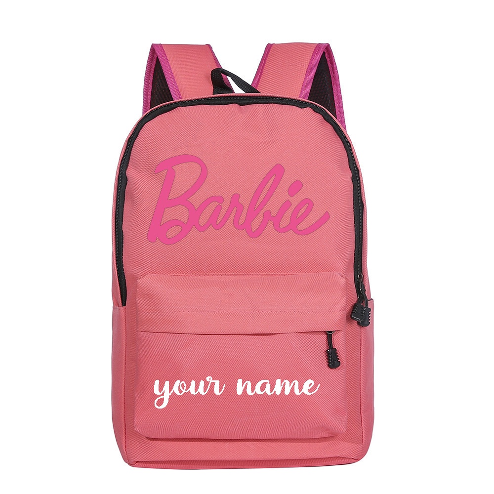 Personalized Custom Add Name Barbie Backpack Kids Customized Barbie ...
