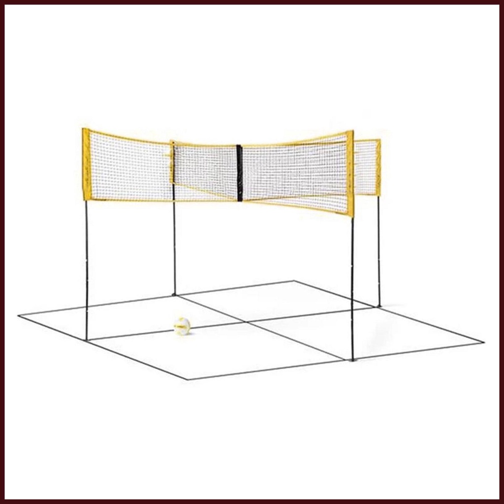 Volleyball Net Beach Game With Volleyball Net for Kids and Adults 4 ...