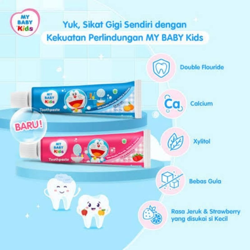 My Baby Kids Toothpaste 45 Gr / Children's Toothpaste / Strawberry ...
