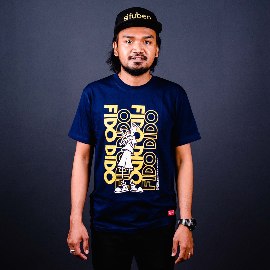 Sifubeg Fido Dido Rare Limited Edition T-shirt FDLE002 (Navy Blue ...