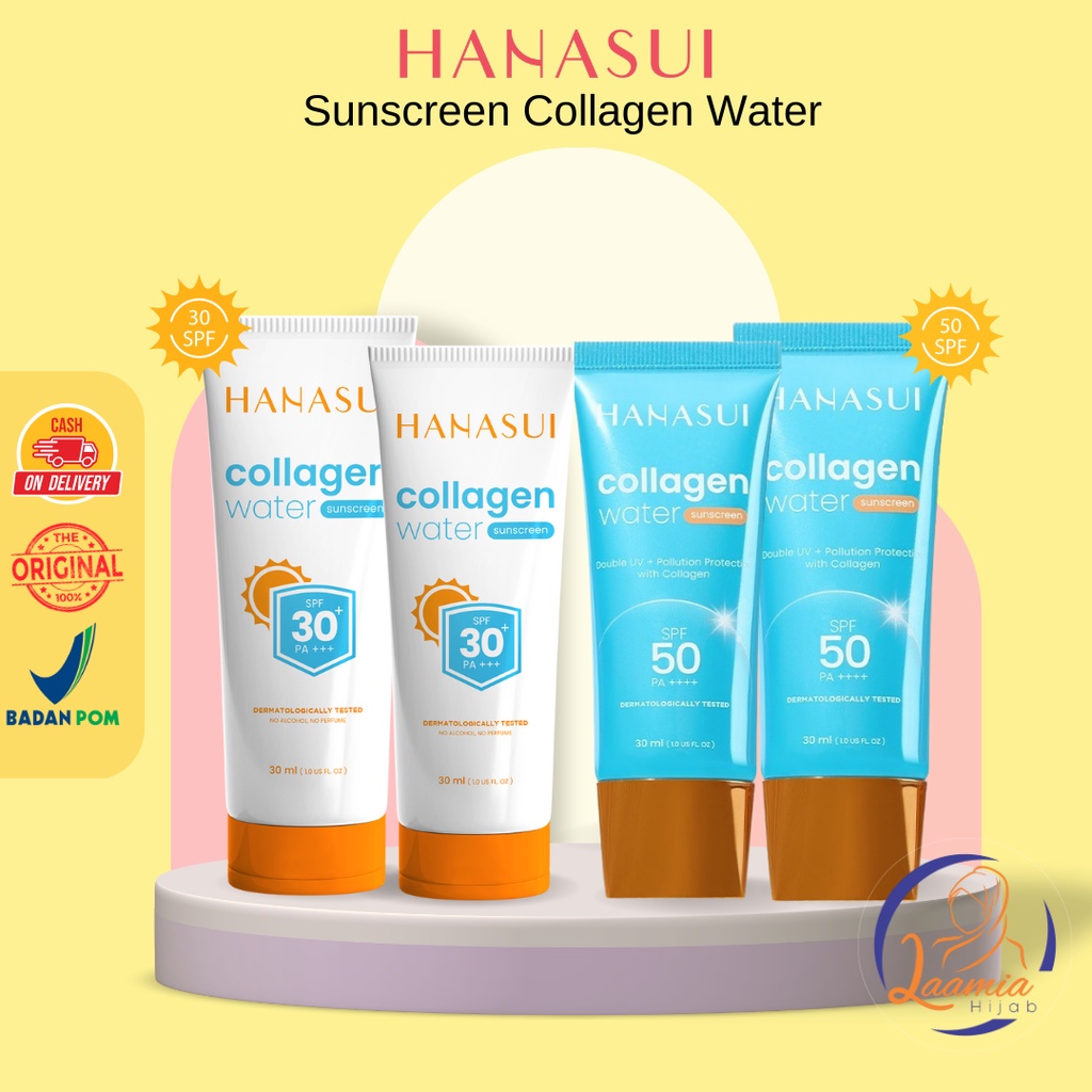 Hanasui Sunscreen Collagen Water Spf 50 Spf 30/Hanasui Suncreen ...