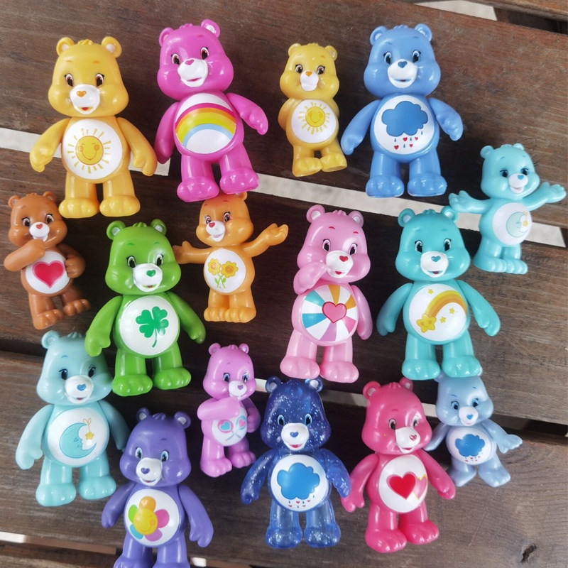 12Pcs/Lots Care Bear Action Figure Colorful Little Bear Figure Toys Set ...