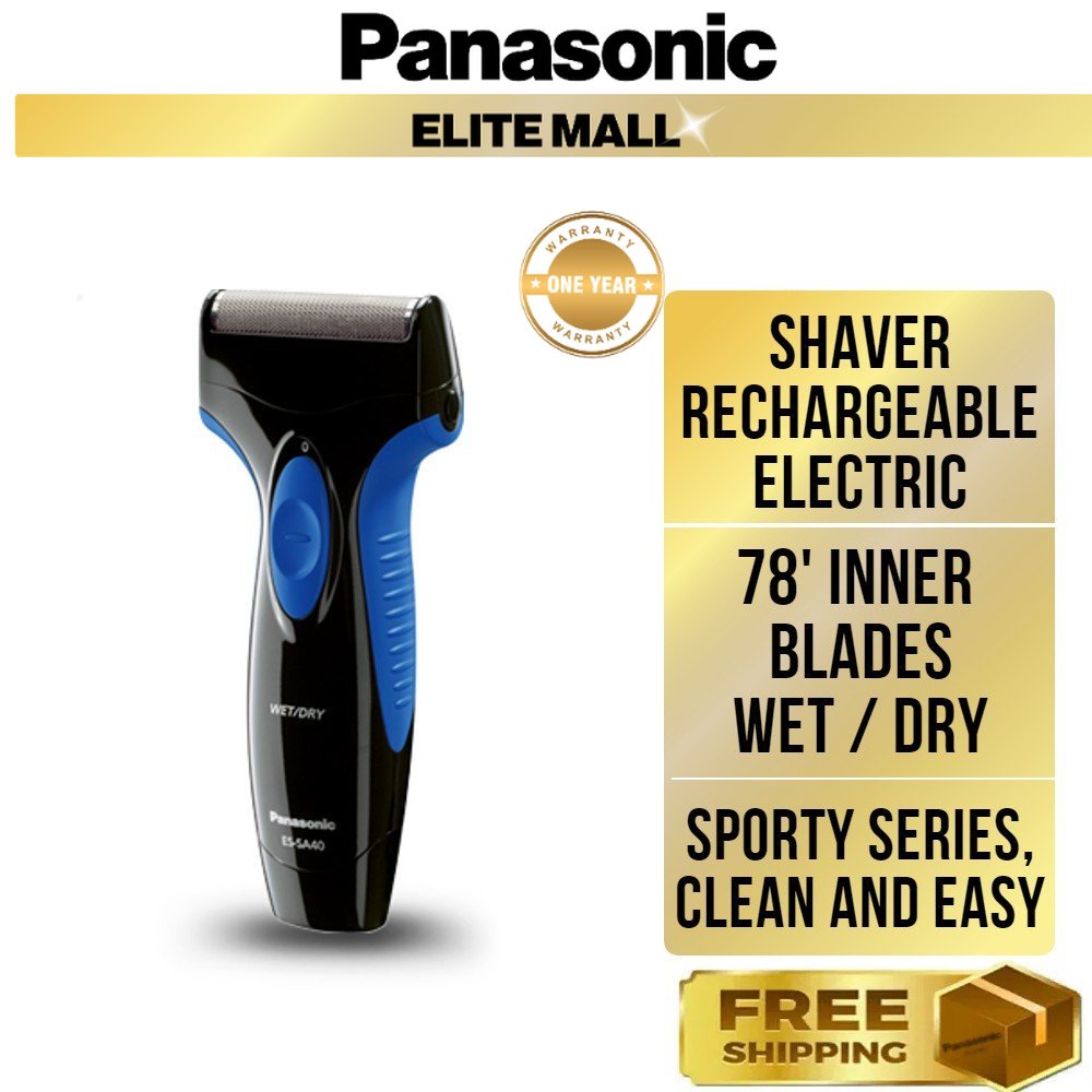 PANASONIC ES-SA40 SHAVER RECHARGEABLE ELECTRIC ES-SA40-K453 | Shopee ...
