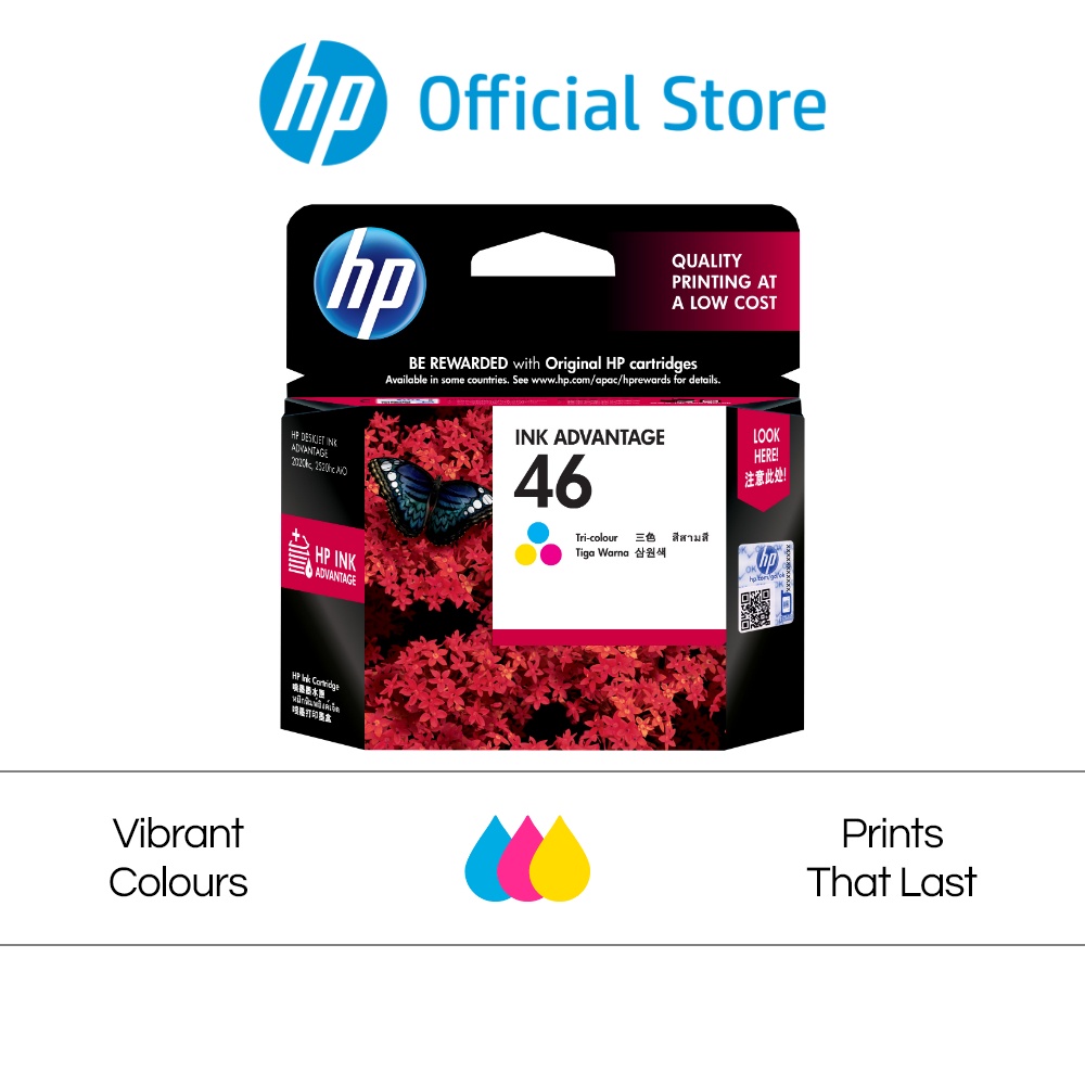 HP 46 Tri-color Original Ink Advantage Cartridge / HP Deskjet Ink ...