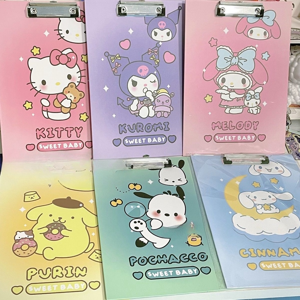 Kuromi Melody A4 File Folder Board Folder Multifunctional Writing Board ...