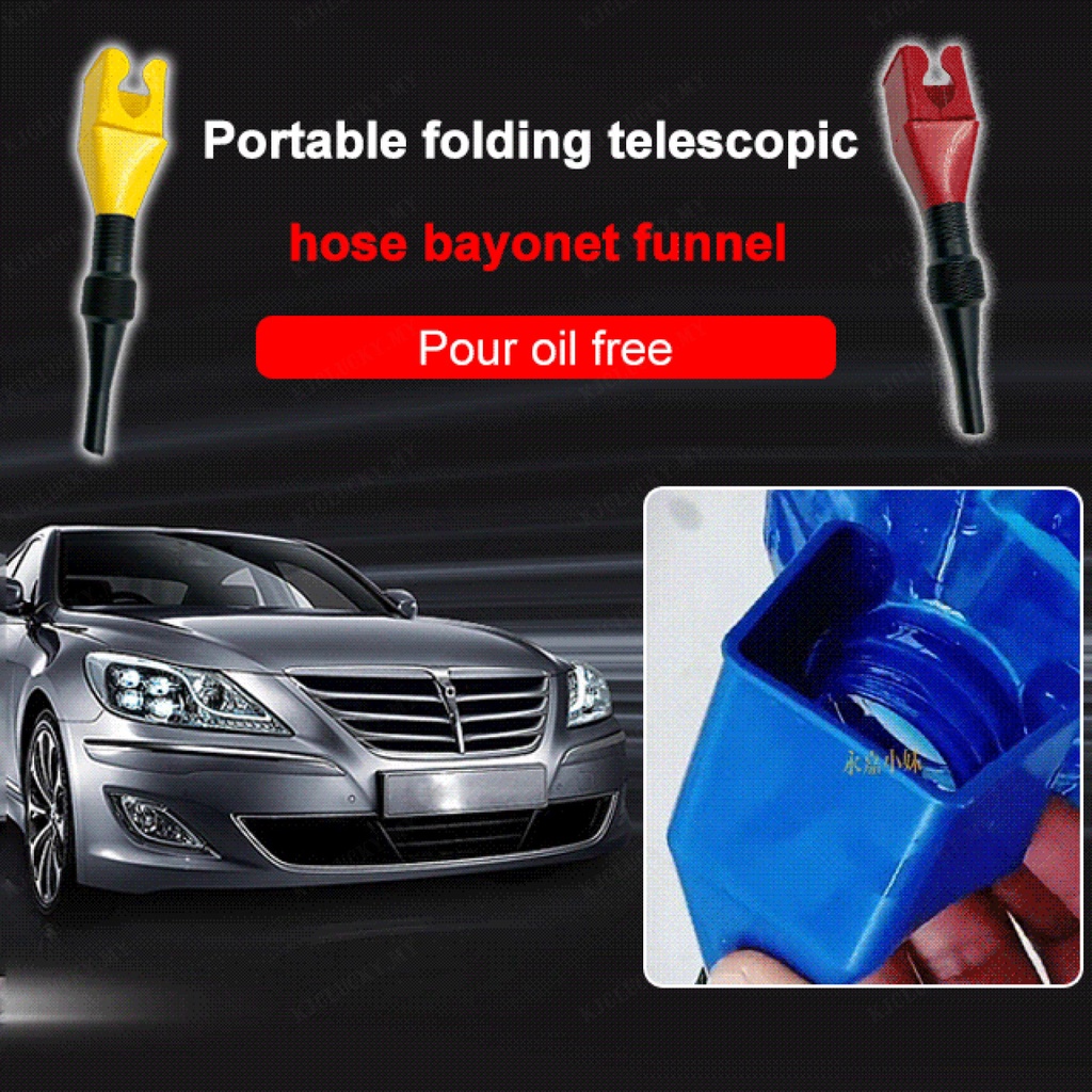 FYS_Portable folding telescopic hose bayonet funnel,Automotive Flex ...