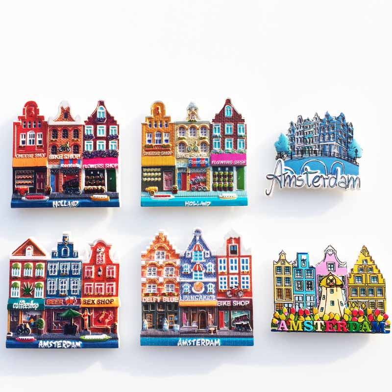 Netherlands Amsterdam Residential Houses Street View Refrigerator ...