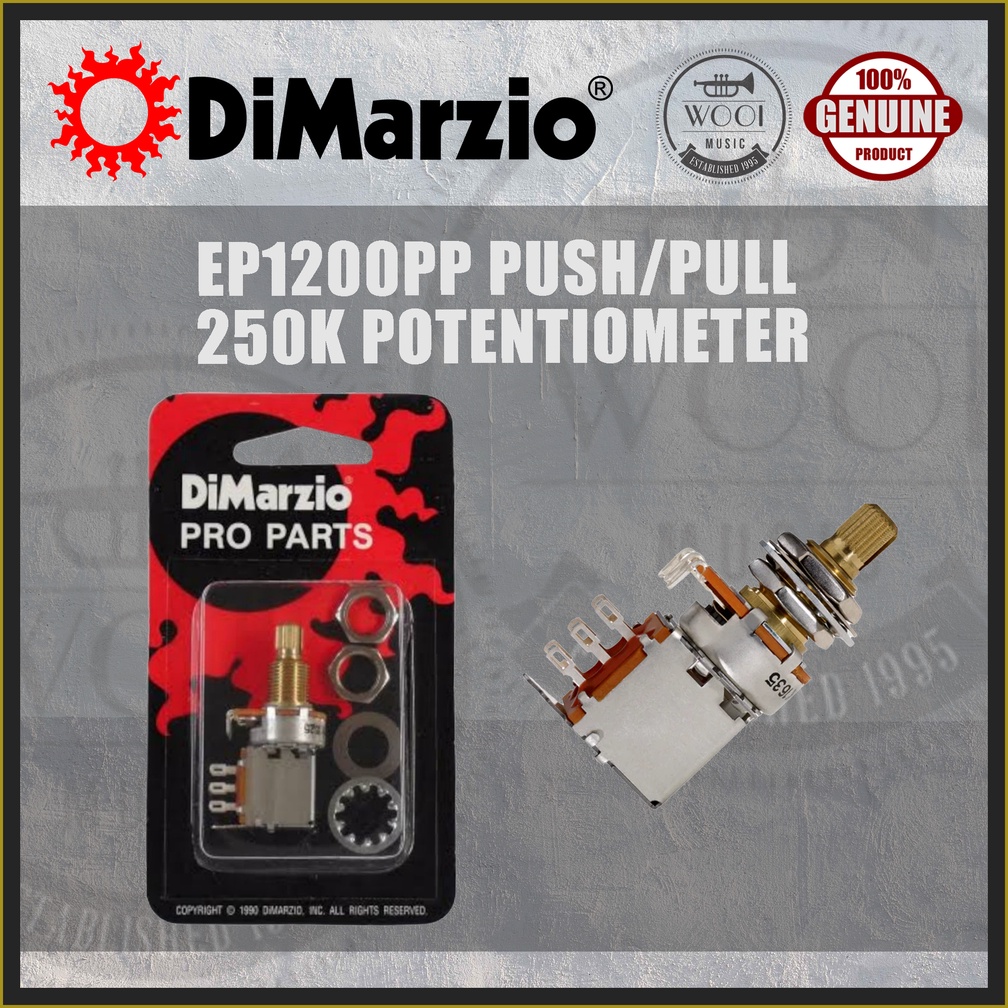 DiMarzio EP1200PP 250K Push/Pull Potentiometer (Guitar Pot) | Shopee ...