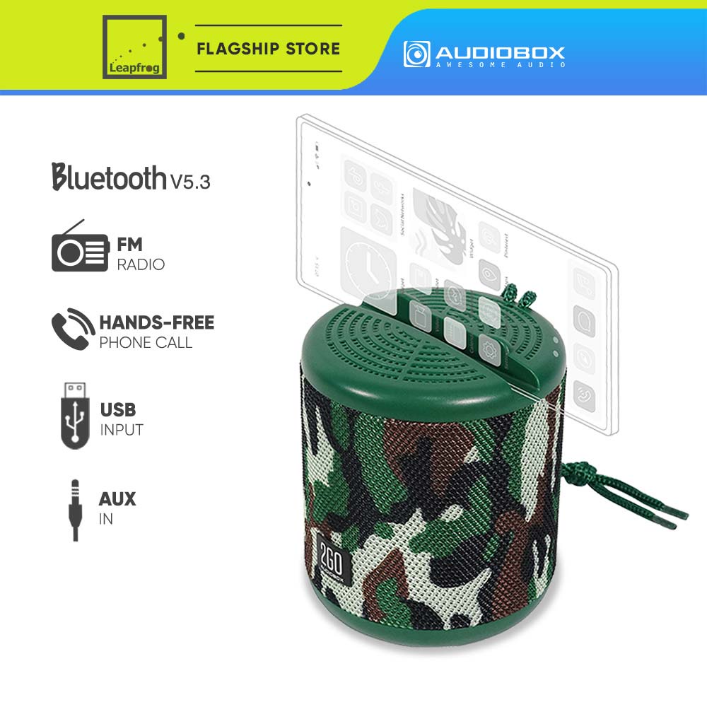 Audiobox 2GO Dock 100 Bluetooth Portable Speaker with Phone Docking ...