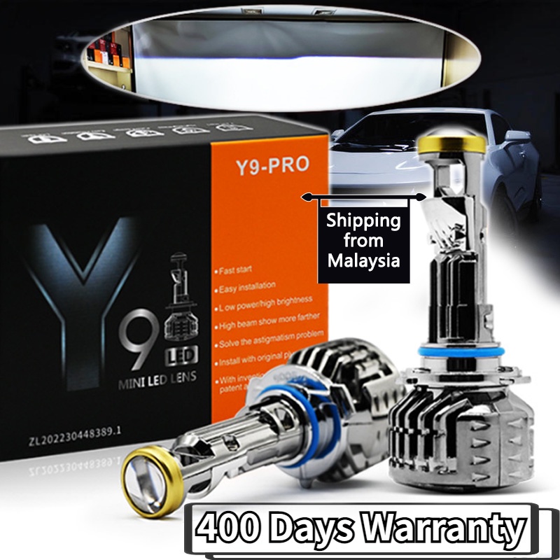 2PCS Y9 Pro Headlamps H7 H11 Canbus Y6 H4 LED Car Headlight 6500k Mini ...