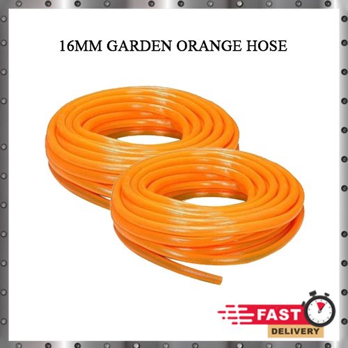 16MM Water Hose Garden / Hose Lawn PVC Pipe Thick Orange PVC Hose ...