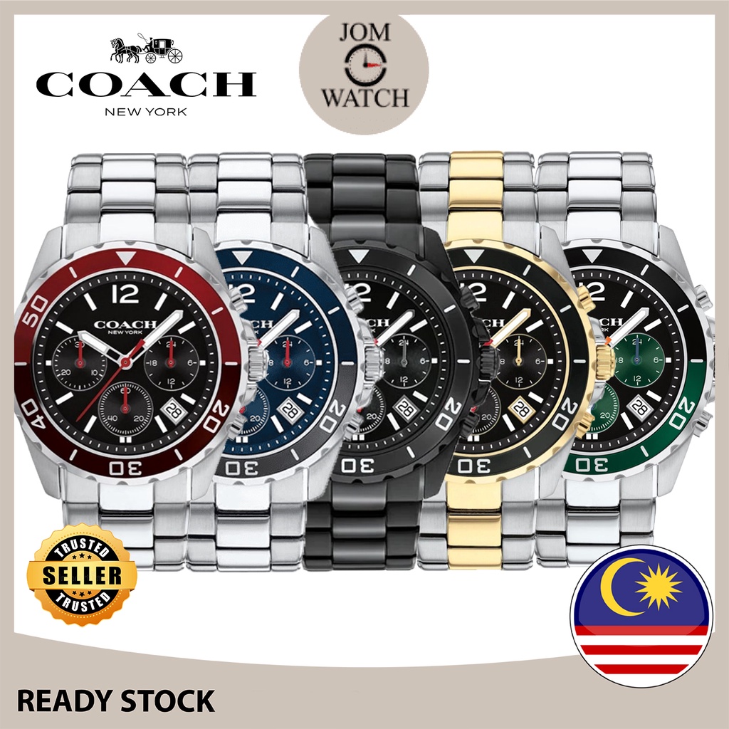 Authentic Coach Kent Stainless Steel Men's Watch 14602553 14602554 ...