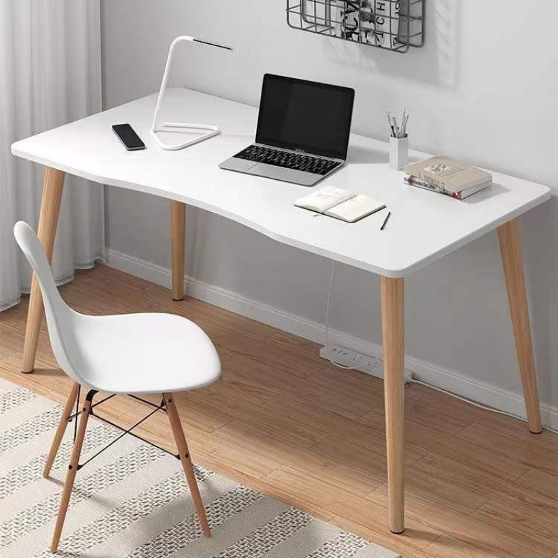 Wooden White Study Table White Table Study Desk Dining Table Office ...