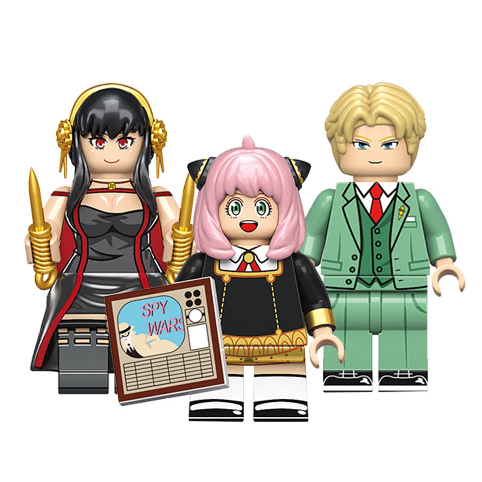 Franky Franklin Anya Yor Forger Spyfamily Cartoon Mini Building Blocks ...