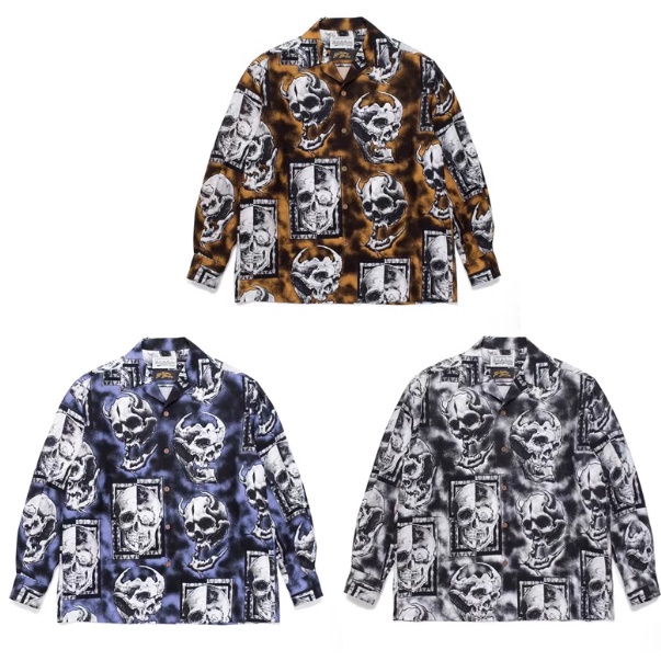 WACKO MARIA Skull Long Sleeve Shirt for Men | Shopee Malaysia