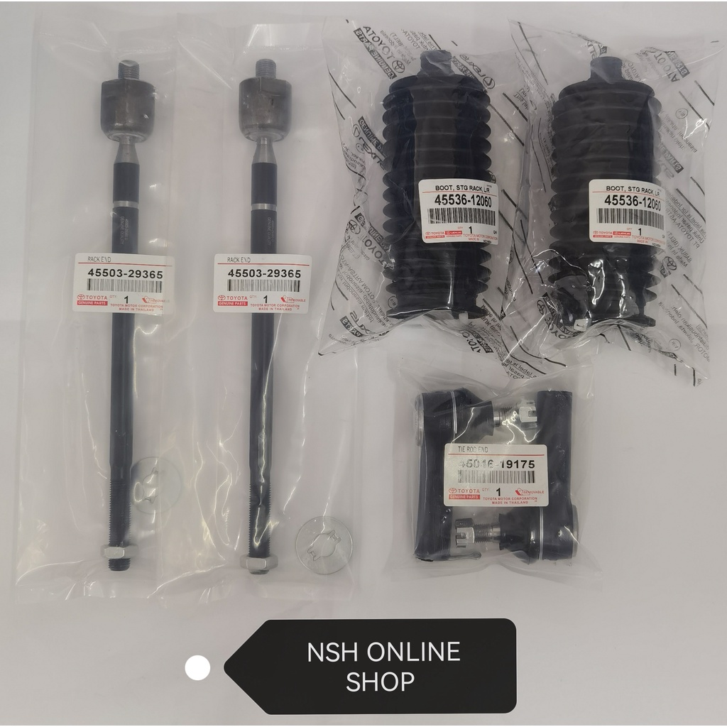 Tie Rod End+Rack End+Steering Boot Cover (Toyota Oem) for Toyota ...