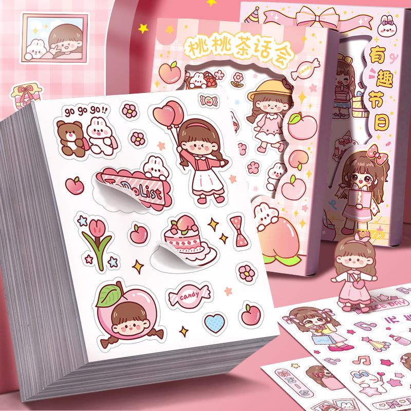 2024 Raya Cute Girl Cartoon diy Sticker Decoration Waterproof | Shopee ...