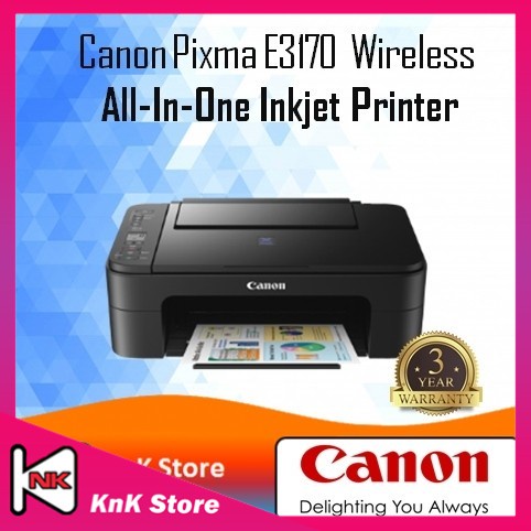 CANON PIXMA E3170 WIRELESS All-IN-ONE INKJECT PRINTER | Shopee Malaysia