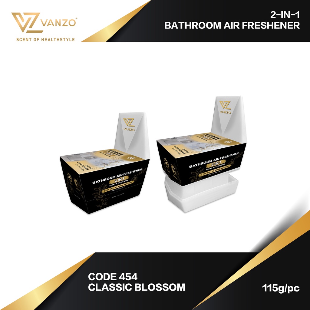 VANZO 2 In 1 Bathroom Air Freshener - 454 Classic Blossom (115g ...