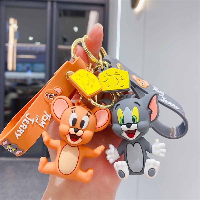 Cartoon Tom Jerry Cat and Mouse Doll Keychain/Bag Ornaments Gifts ...