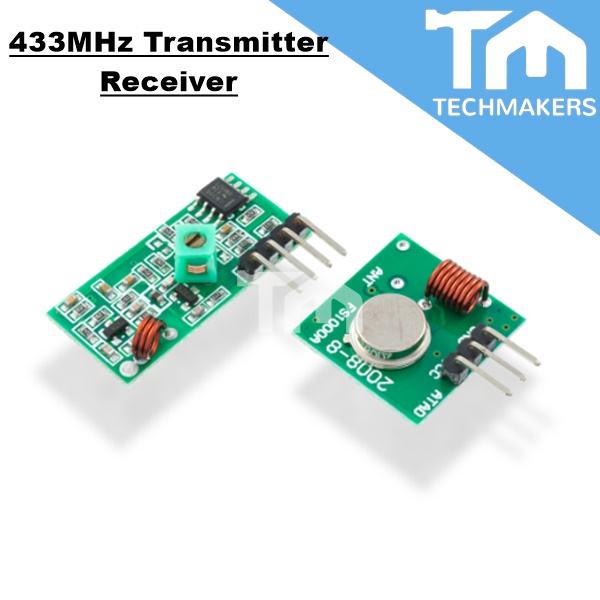 433MHz Transmitter Receiver RF Module Remote Control Controller Transmit Receive 433 MHz DIY ...