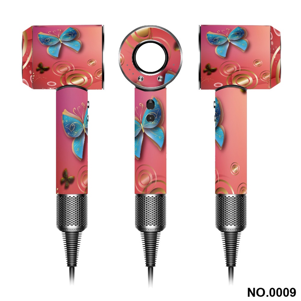 Kam For Dyson Hair Dryer Sticker Fashion Protective Film Leave No Glue ...