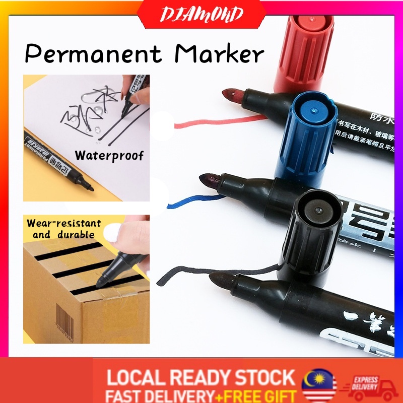 Diamond [Red/Blue/Black] 700 Whiteboard Maker Pen Bullet/ Permanent ...