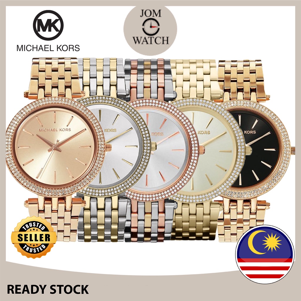 [100% Original & FREE BRACELET] Michael Kors Classic Diamond Women ...