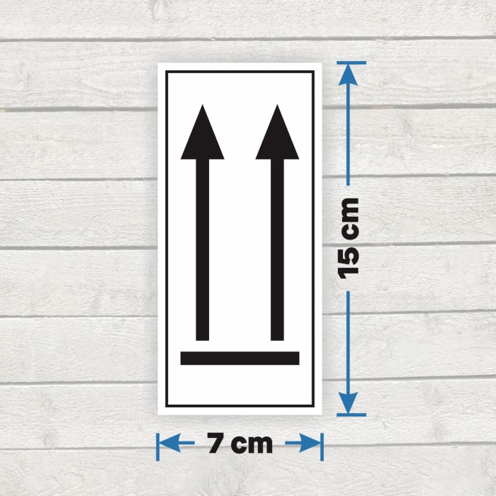 Label Sticker Vinyl Sign Waste B3 Pointer Lid Packaging 15x7 cm ...