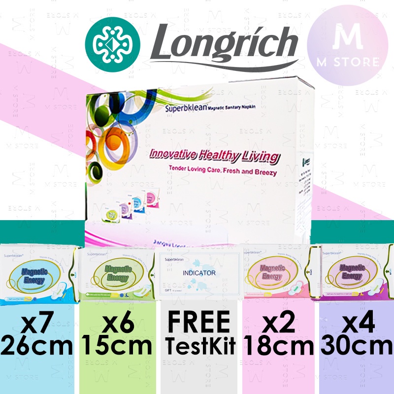MALAYSIA HALAL ORIGINAL LONGRICH SUPERBKLEAN Magnetic Energy Sanitary ...