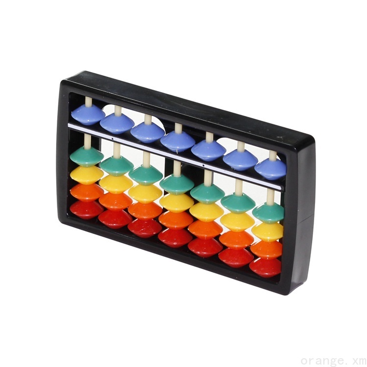 [New] Mini cute plastic abacus arithmetic 7 children math abacus ...