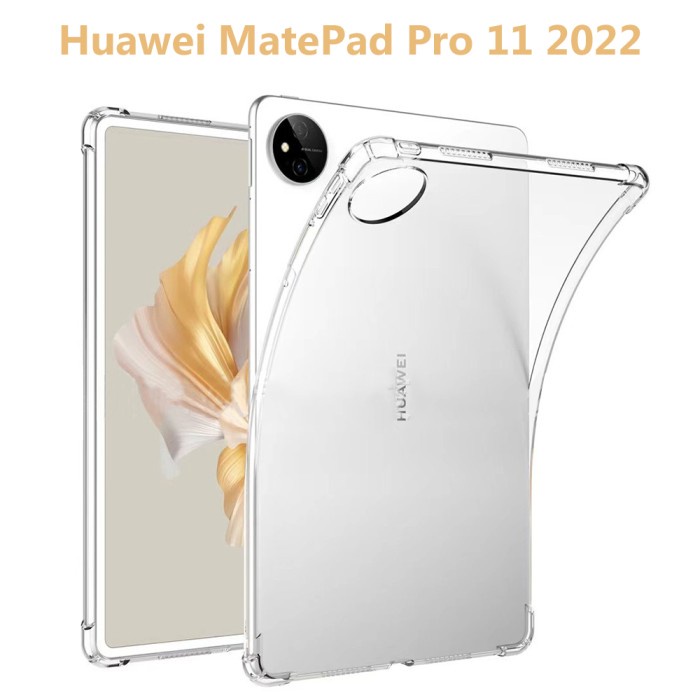 HUAWEI MATEPAD PRO 11 (GOT-W29) CLEAR SILICONE SOFTCASE CLEAR CASE ...