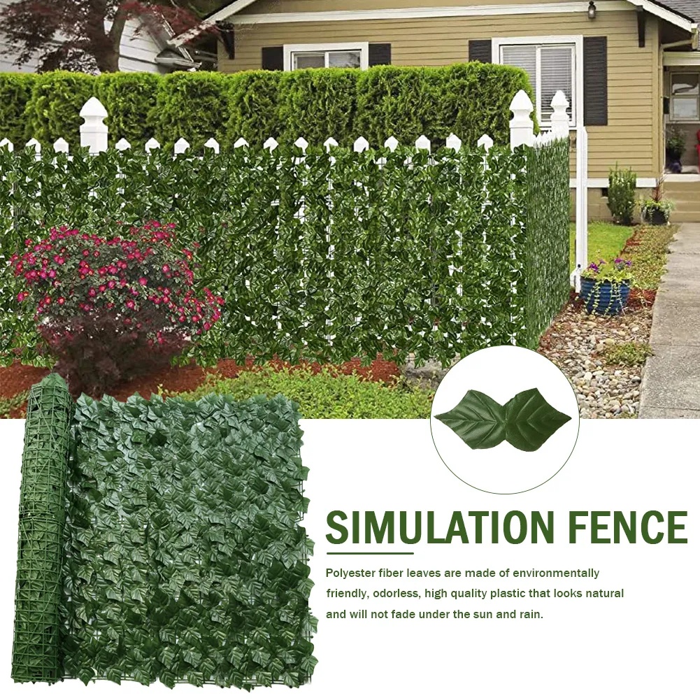 0.5*1M Artificial Fence Artificial Grass Fence Faux Hedge Privacy Fence ...