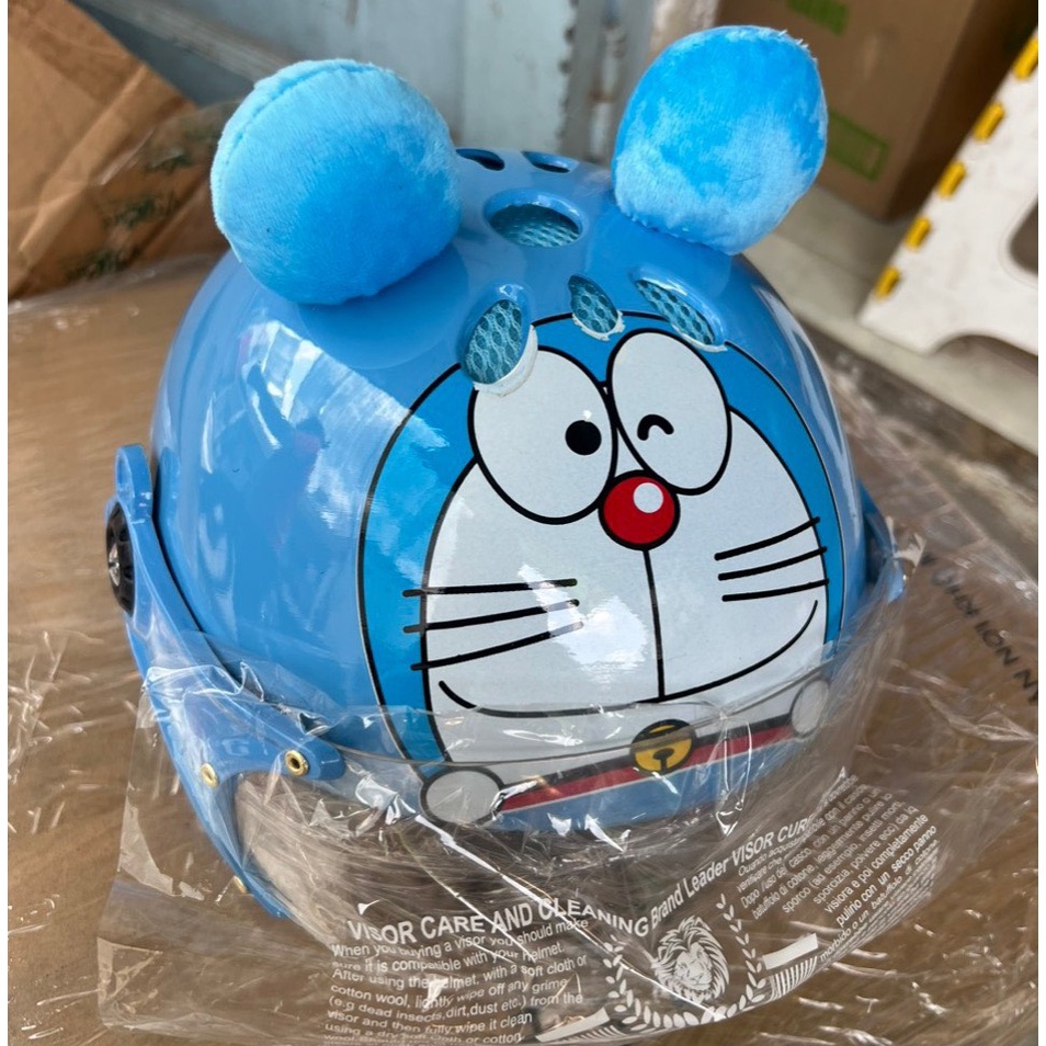 Helmet with glasses, Hello Kity, doraemon helmet with vents for ...