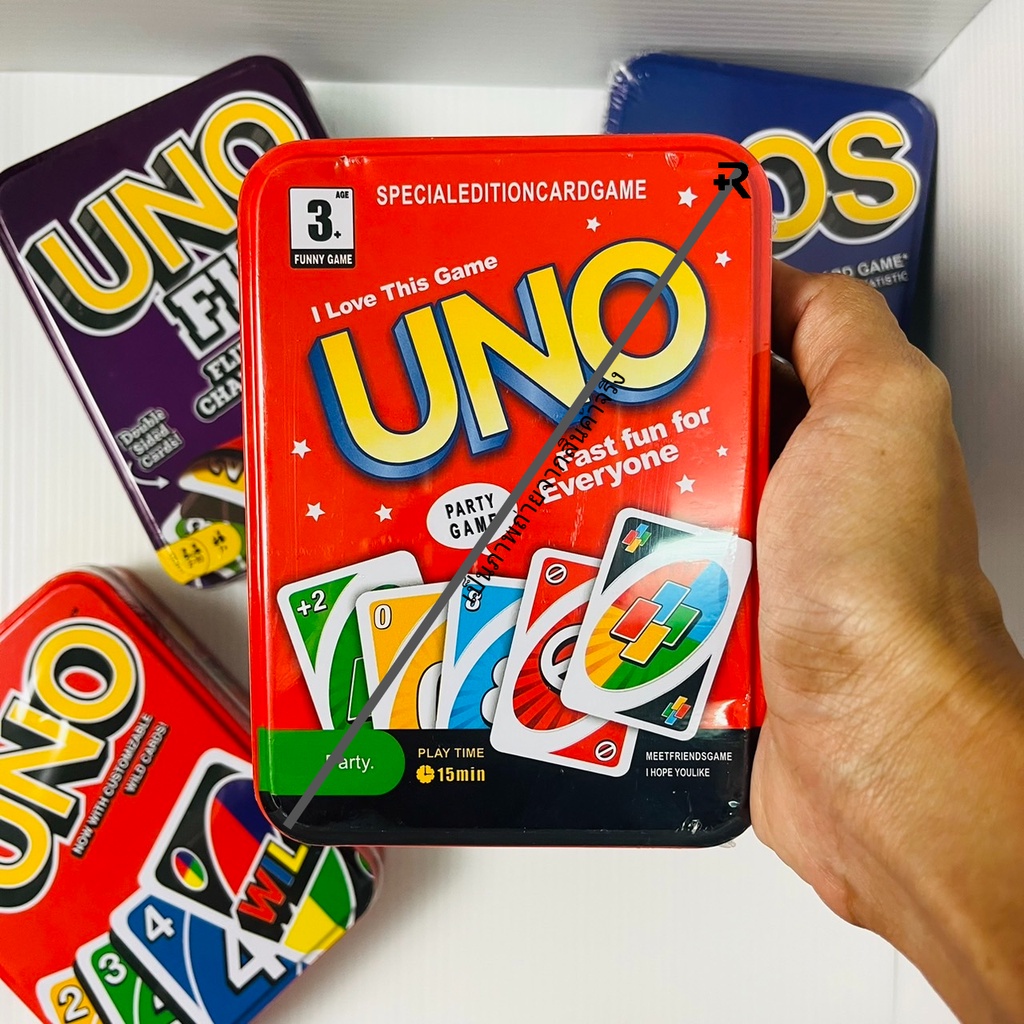 Game Card UNO WILD FLIP DOS English Cards Iron Box 2 To 6 Players For ...