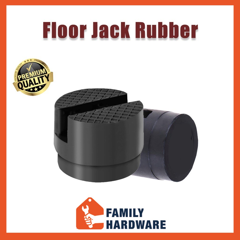 Car Rubber Slotted Rail Hydraulic Floor Jack Guard Disk Pad Frame Rail ...