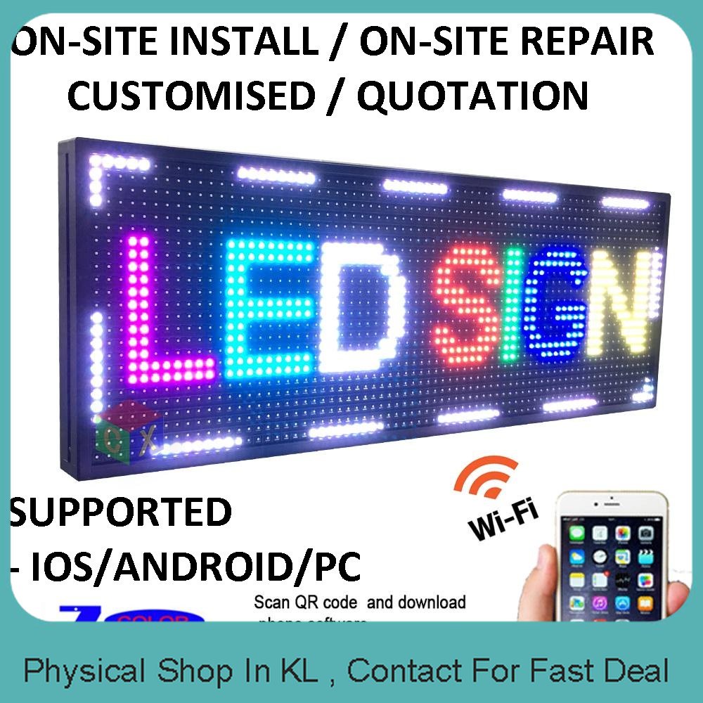 LED DISPLAY SIGN BOARD Running Message Display Indoor Outdoor ...