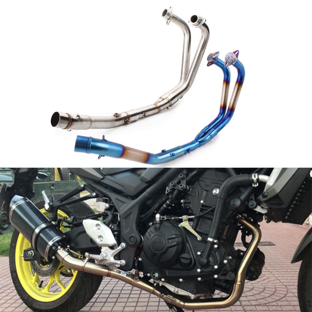 Yamaha R3 R25 Slip On Full Exhaust Pipe MT03 Stainless Steel Slip On ...