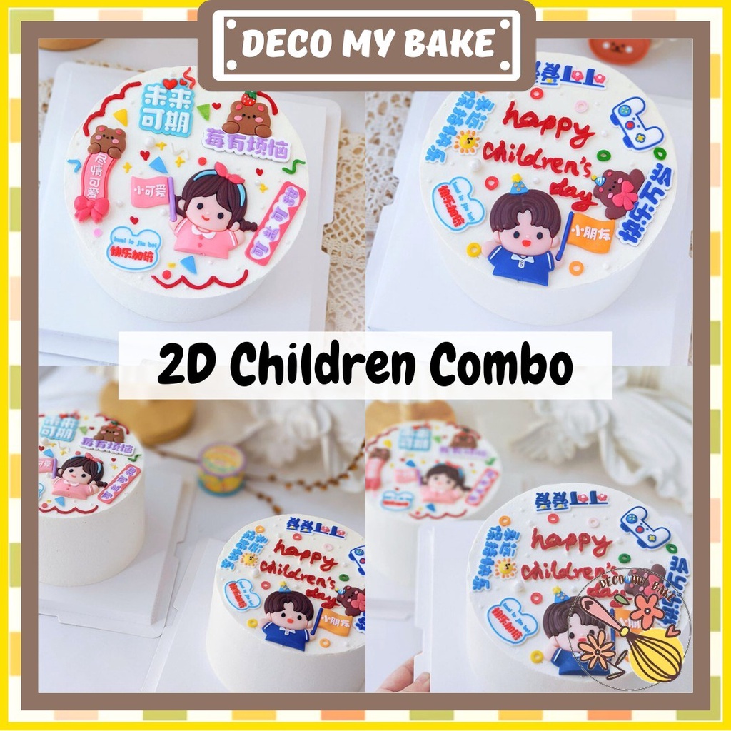 DMB Children Theme Combo Birthday Cake Decoration Cake Topper Boys ...