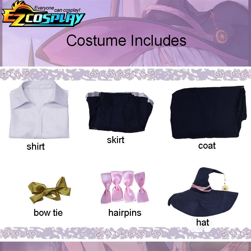 Women Wandering Witch The Journey of Elaina Cosplay Costume Anime ...